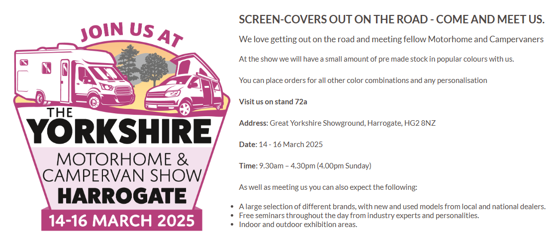 Motorhome Screen Covers - screen-covers.co.uk