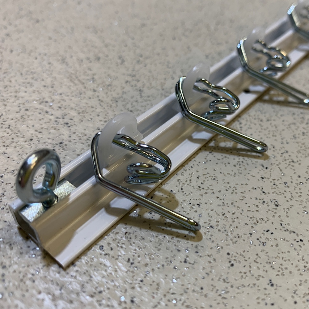 Zinc Curtain Hooks - screen-covers.co.uk