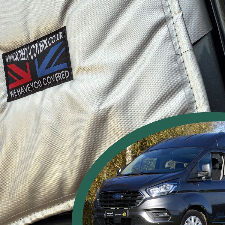 Ford Custom Silver Screen Cover 2012 - 23 - screen-covers.co.uk