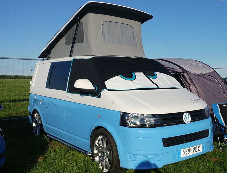 VW T5 T6 BusEyes Screen Cover - screen-covers.co.uk