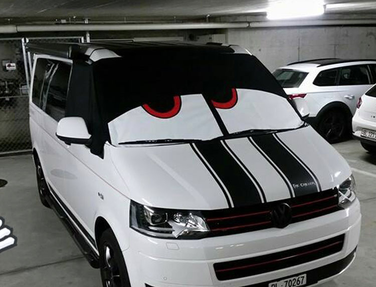 VW T5 T6 BusEyes Screen Cover - screen-covers.co.uk